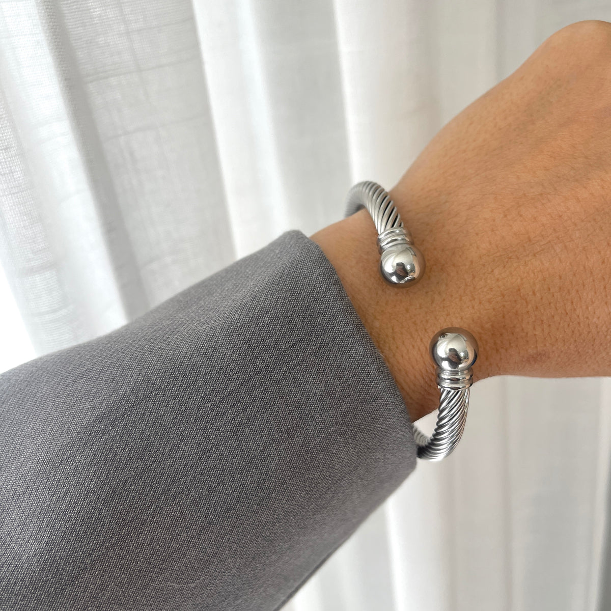 Cable Bangle Cuff – Keep Glam
